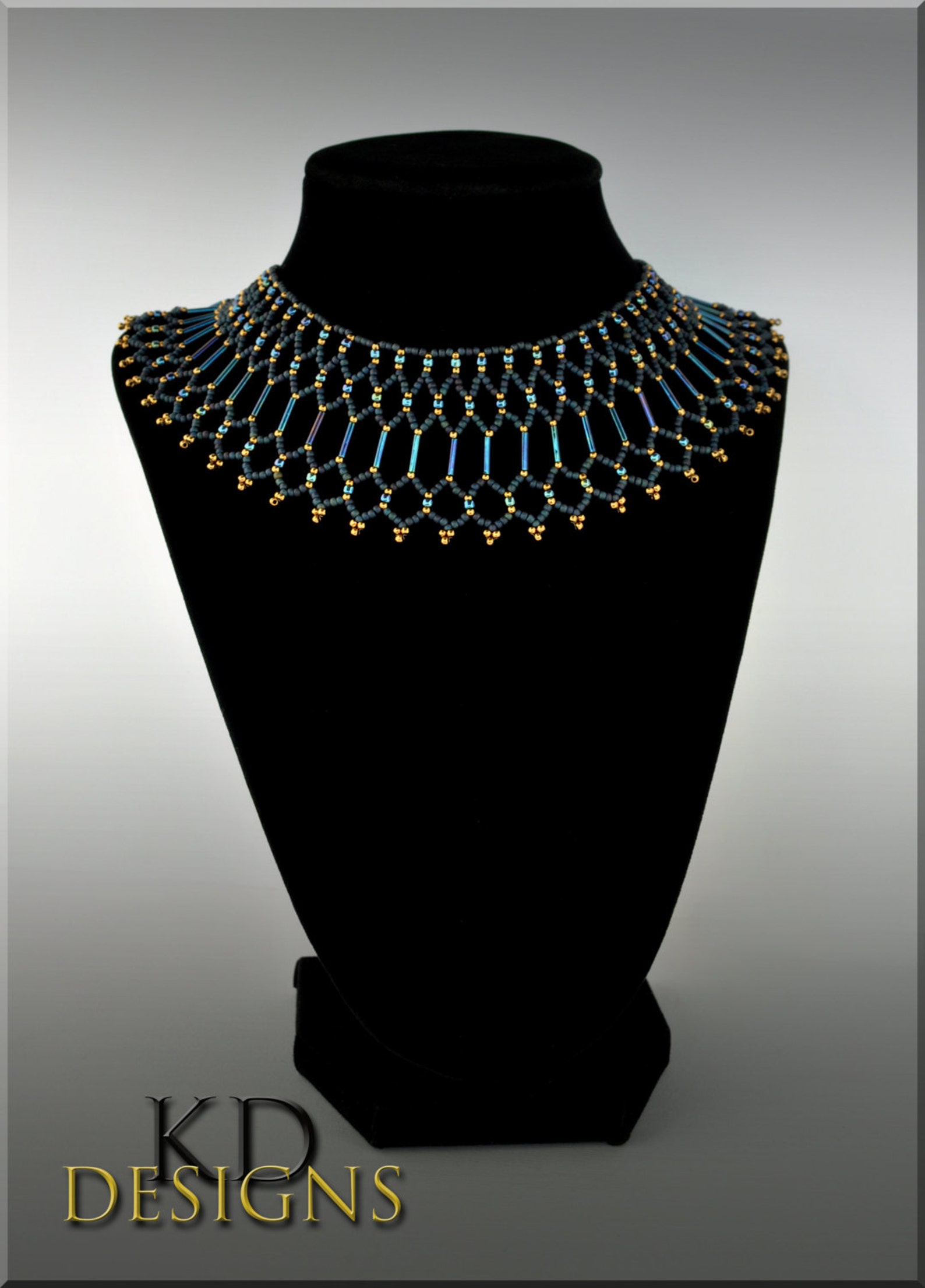 Beaded Net Necklace Pattern - Etsy