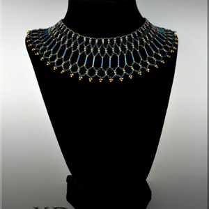 Beaded Net Necklace Pattern - Etsy