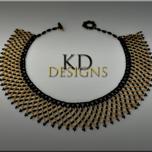 Beaded Net Necklace Pattern - Etsy