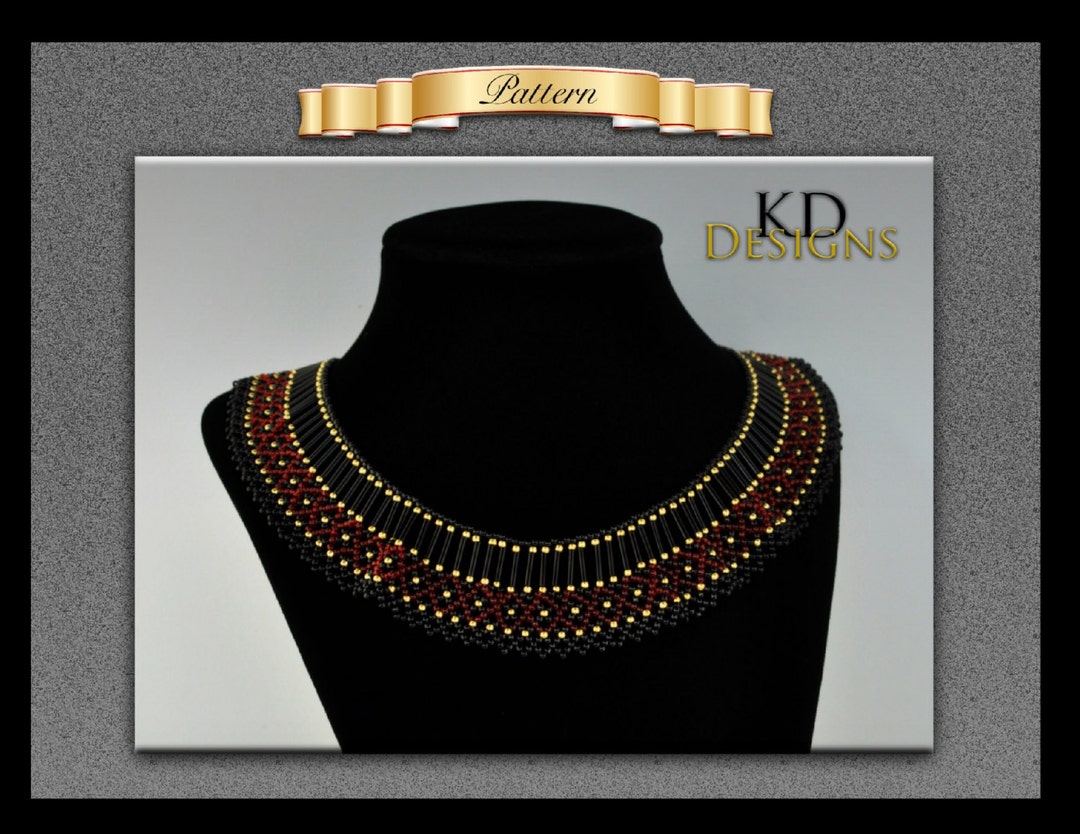 Beaded Net Necklace Pattern - Etsy