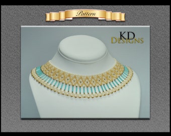 Beaded Net Necklace Pattern | Etsy