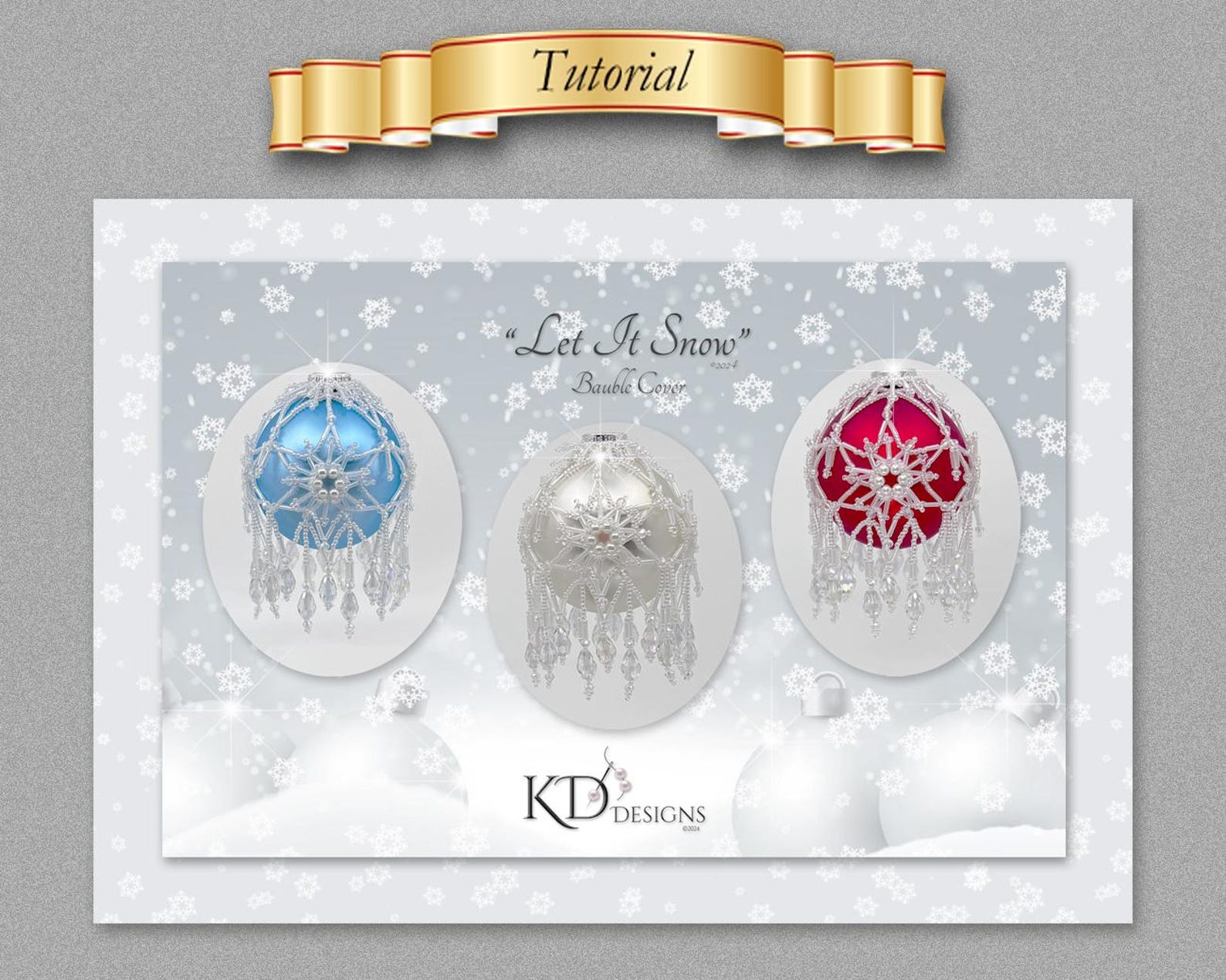 Tutorial/pattern for "let It Snow" Bauble Cover - Etsy