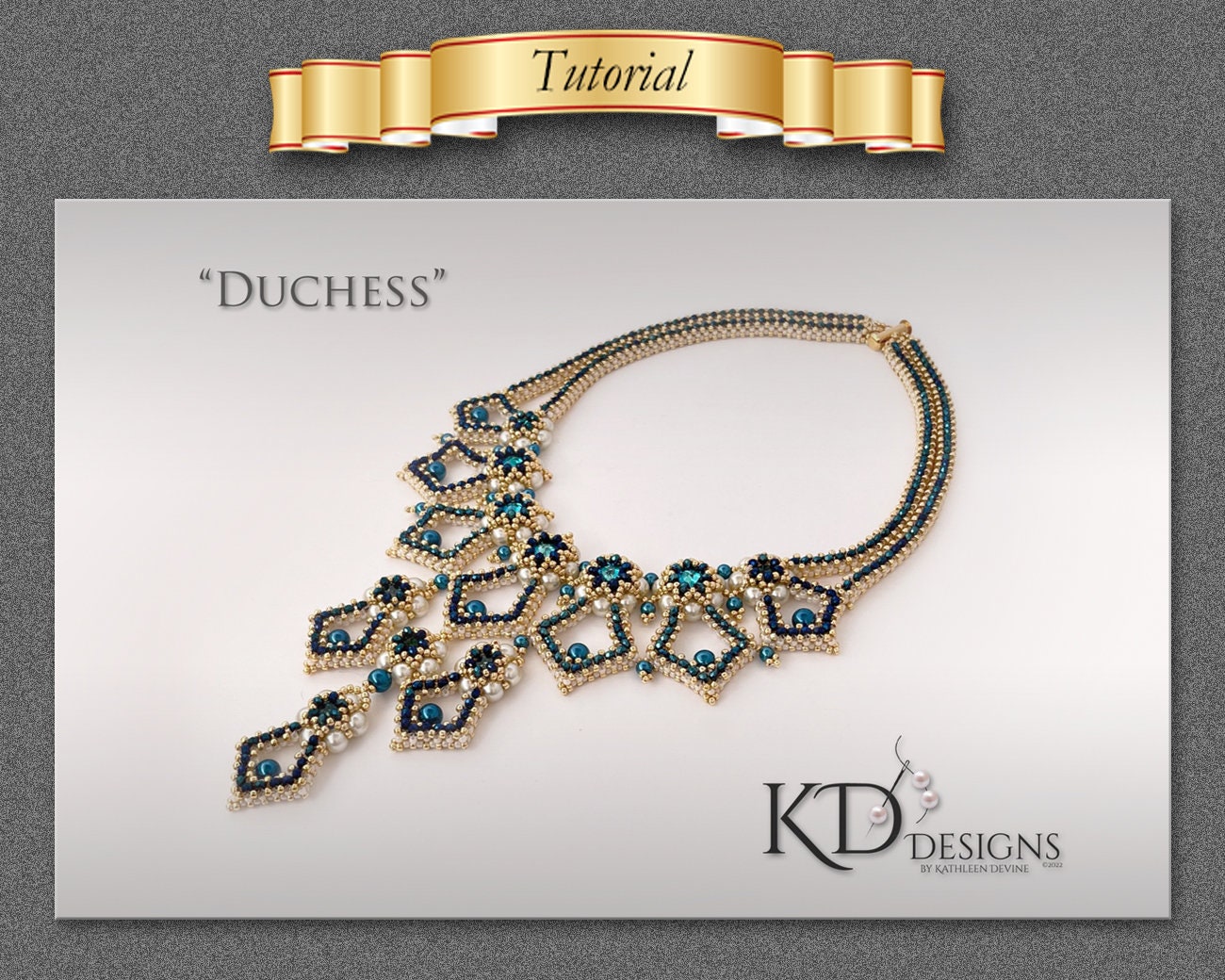 Tutorial/pattern for duchess Necklace W/matching - Etsy
