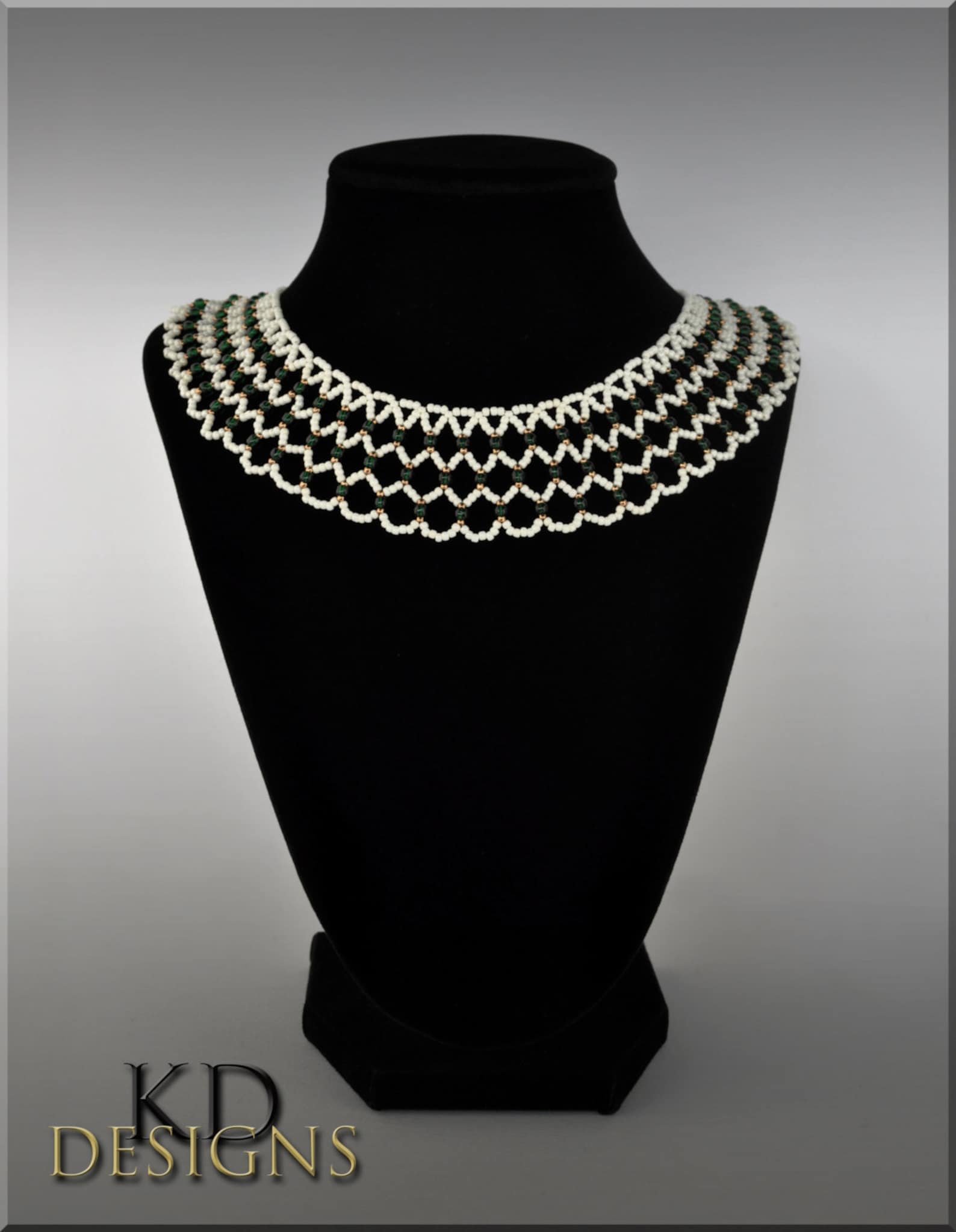 Beaded Net Necklace Pattern - Etsy