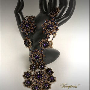 Tutorial/pattern for "temptress" With Matching Earrings - Etsy