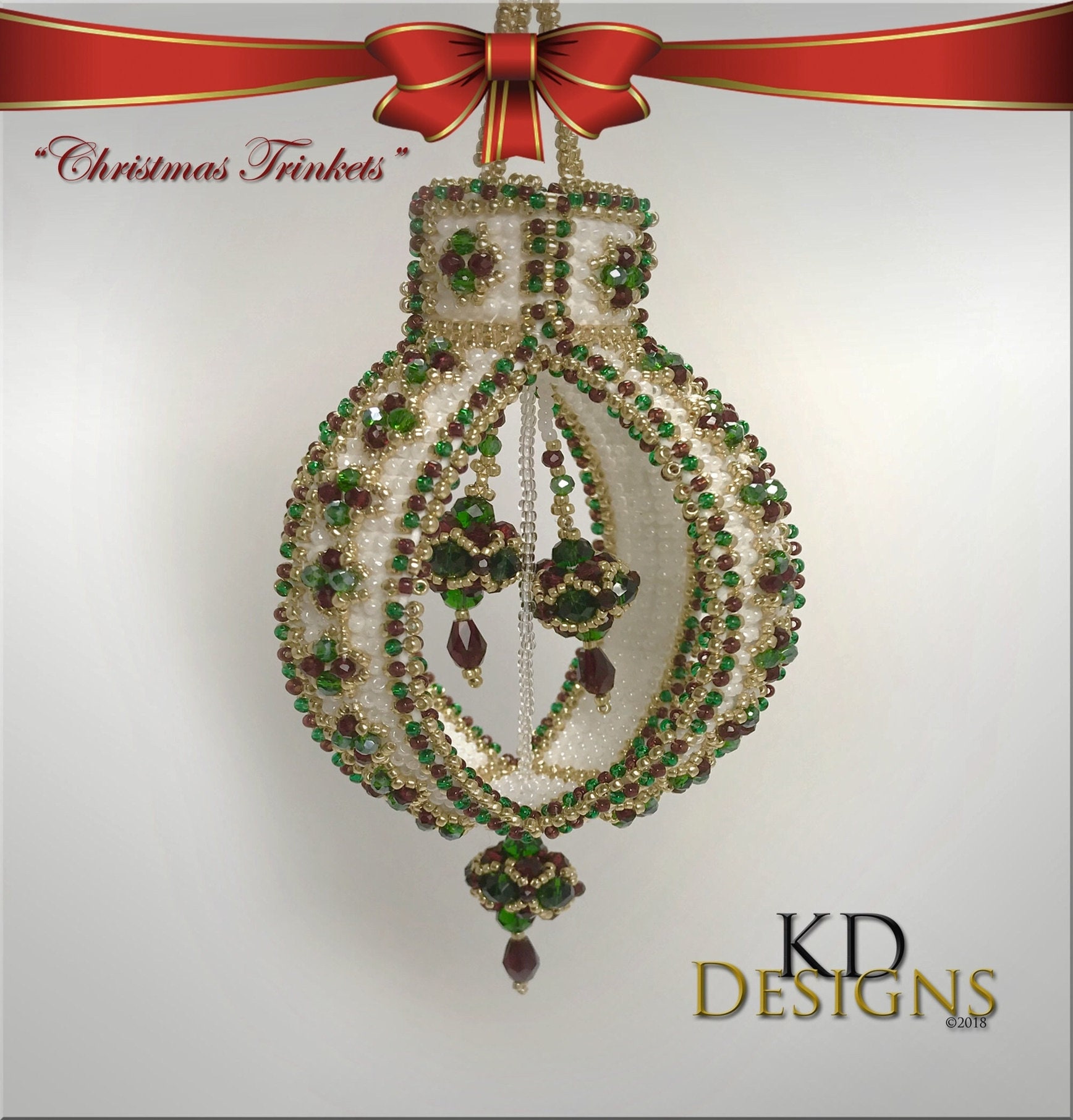 Tutorial/pattern for 'christmas Trinkets" Christmas Ornament - Etsy