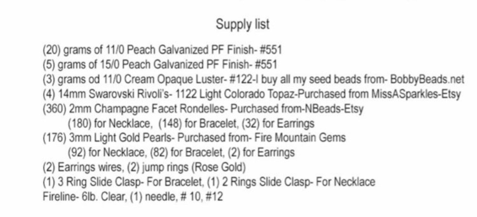 Tutorial/pattern for starlight Set - Etsy