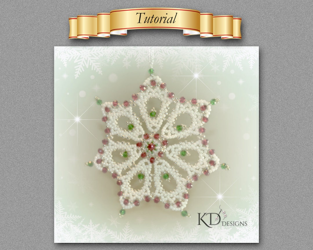 Tutorial/pattern for " Christmas Snowflake 2017" - Etsy