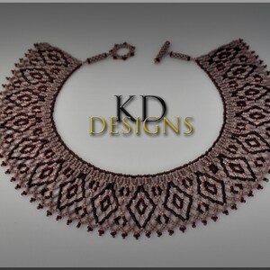 Beaded Net Necklace Pattern - Etsy