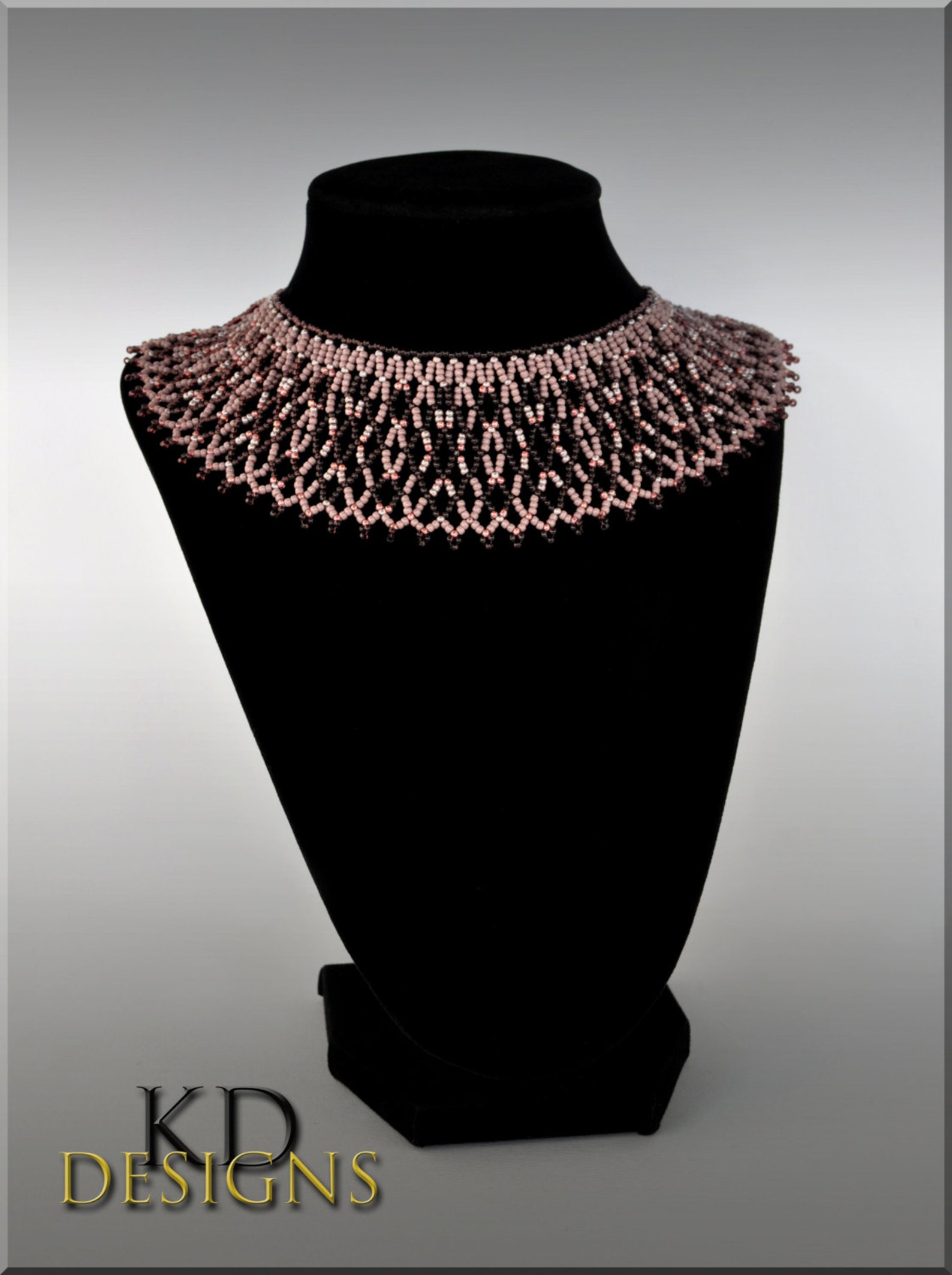 Beaded Net Necklace Pattern - Etsy