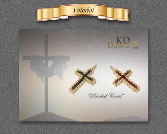 Tutorial/pattern for 2 Sided Beaded Cross - Etsy