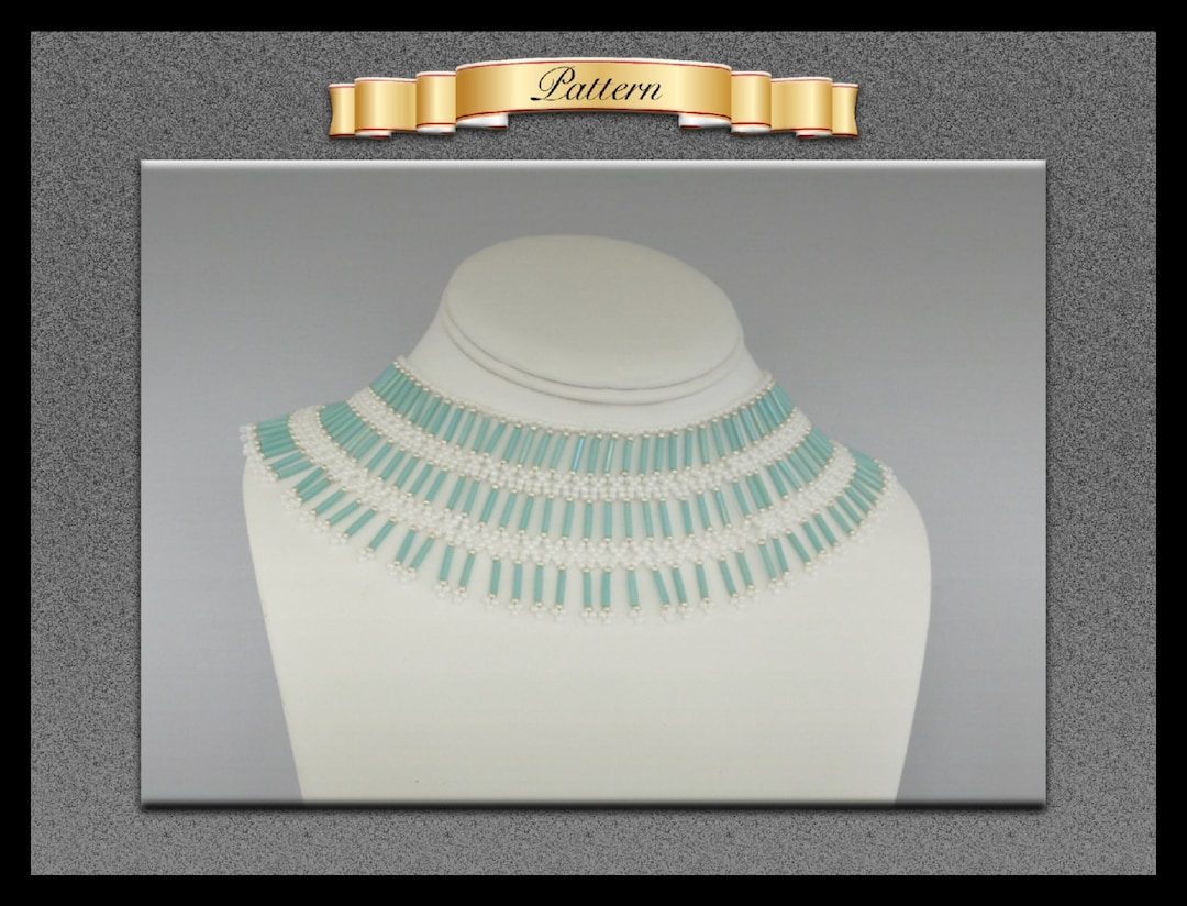 Beaded Net Necklace Pattern - Etsy