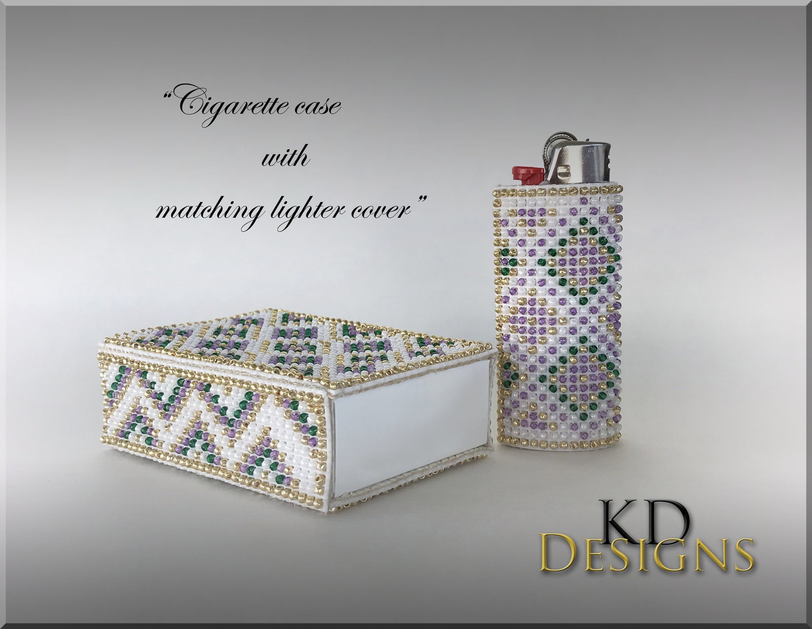 Tutorial/pattern for beaded Cigarette Case With | Etsy