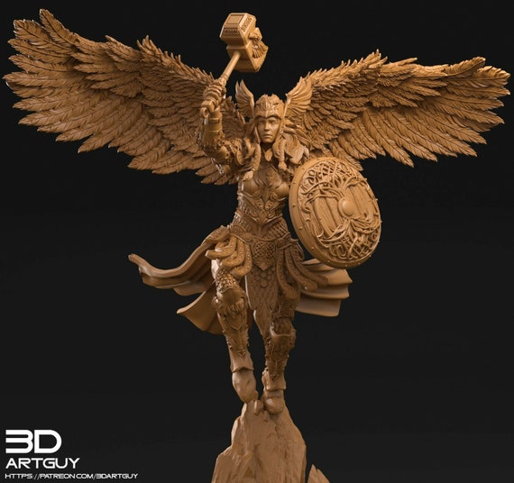 Valkyrie Norse Mythology Fantasy Dungeons and Dragons D&D - Etsy