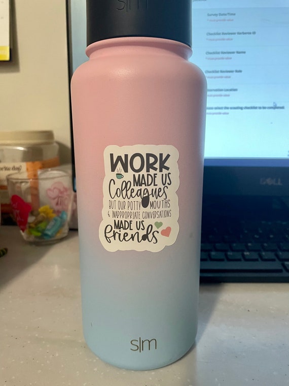 Coworker Leaving Goodbye Gift. Funny Sticker Thank You - Etsy