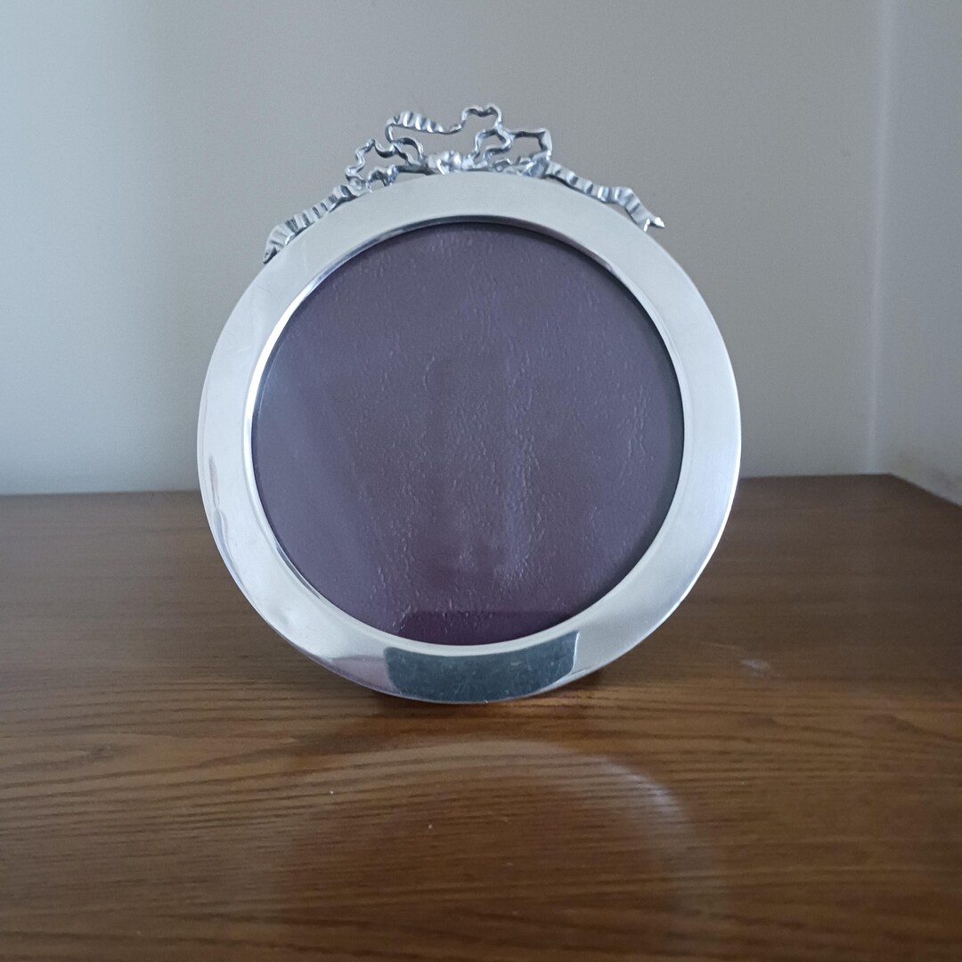 Victorian Chester Sterling Silver Hallmarked Round Picture Frame - Etsy