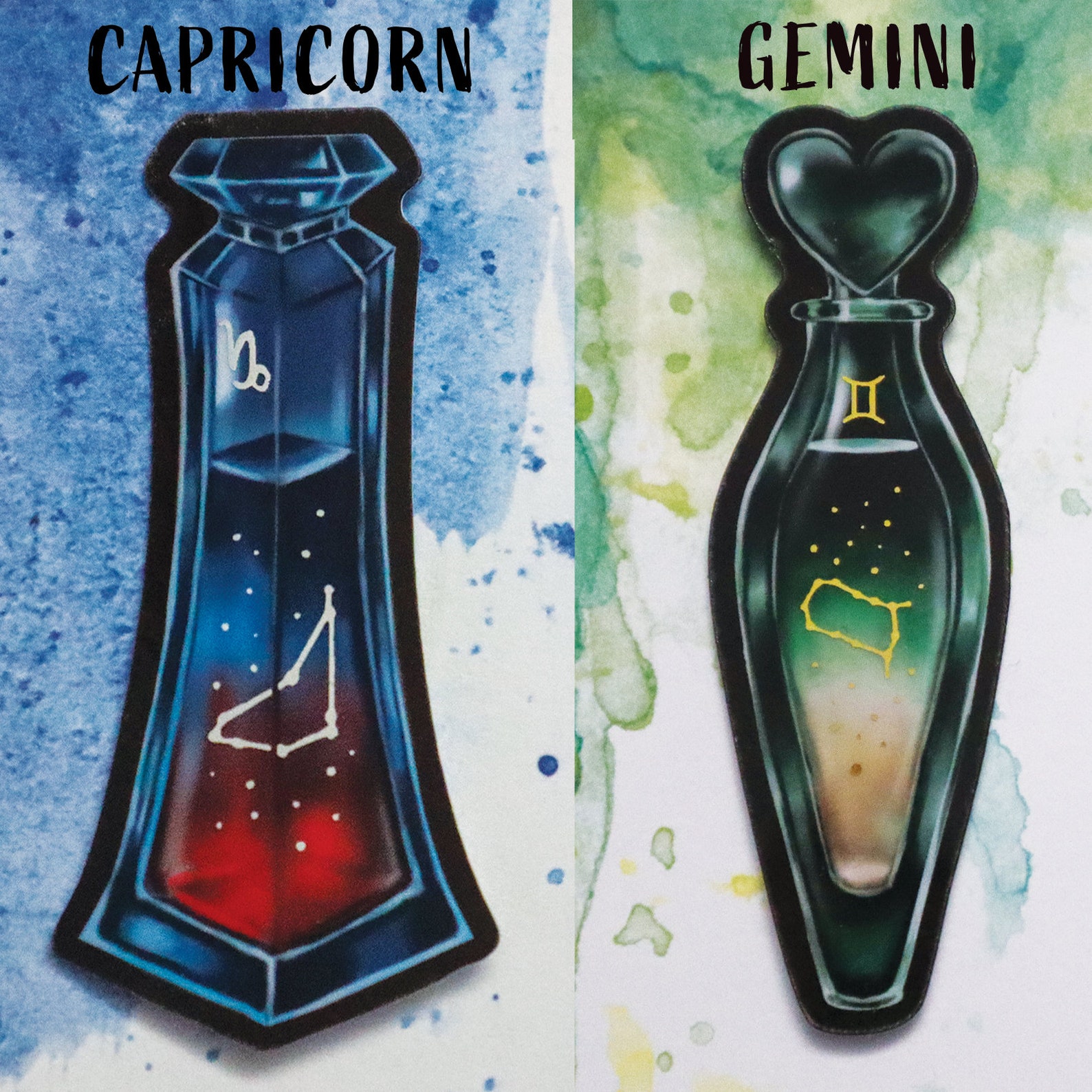 Zodiac Signs Star Sign Stickers Astrology Horoscope Birthstones Potion ...
