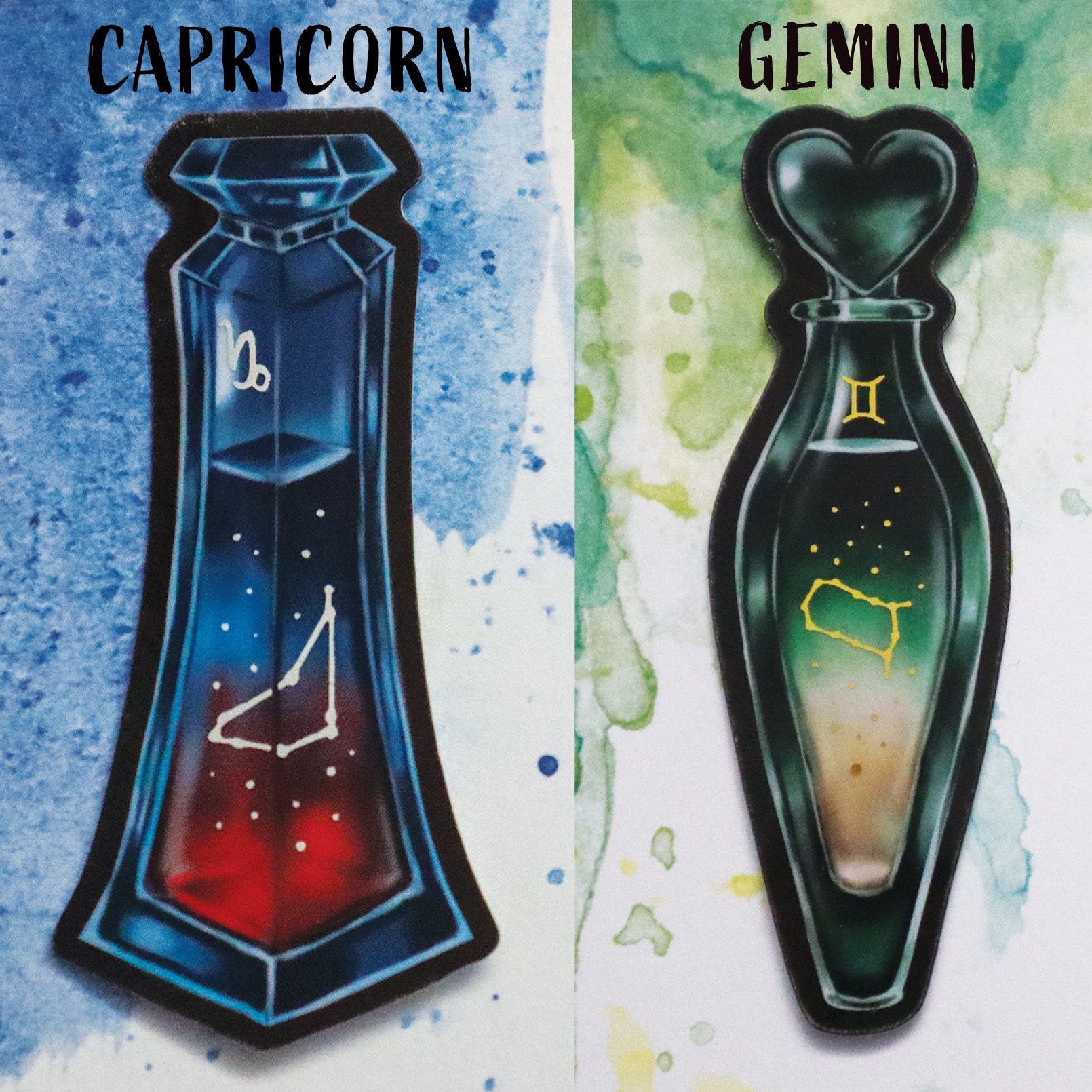 Zodiac Signs Star Sign Stickers Astrology Horoscope Birthstones Potion ...