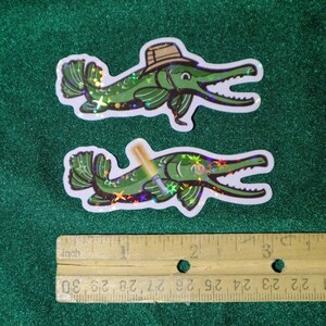 Green Fish Sticker Fishing Alligator Gar Ocean Sea Lake River Aquarium ...