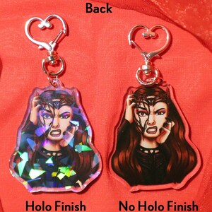 Scarlet Witch Wanda Maximoff Acrylic Keychain Charm Elizabeth Olsen Wandavision Multiverse of ...
