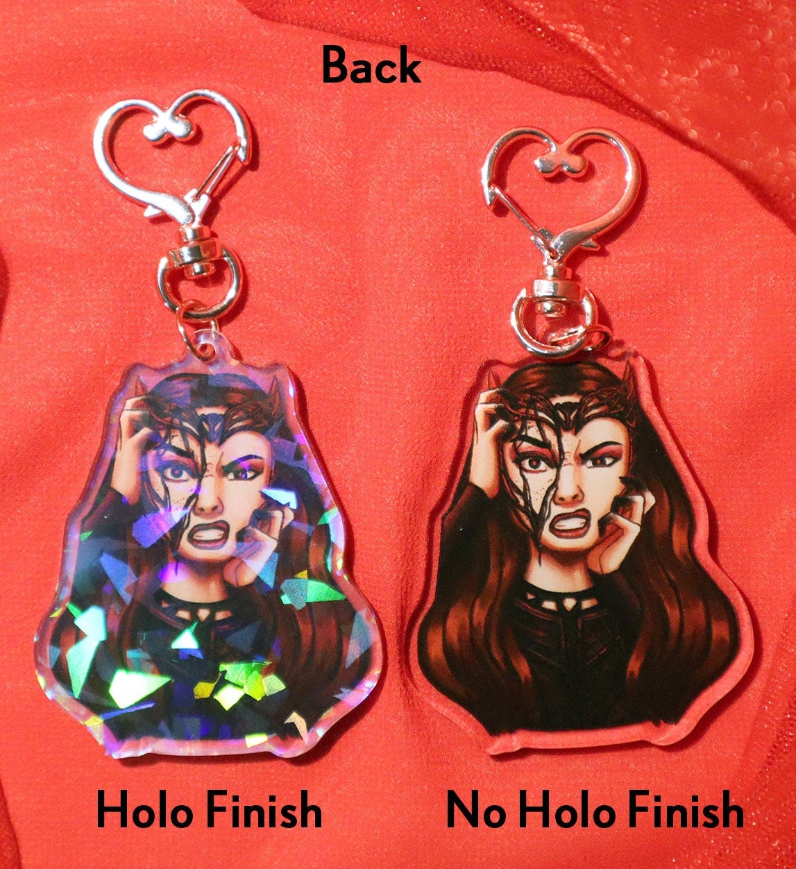 Scarlet Witch Wanda Maximoff Acrylic Keychain Charm Elizabeth Olsen ...