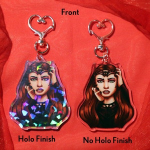 Scarlet Witch Wanda Maximoff Acrylic Keychain Charm Elizabeth Olsen ...