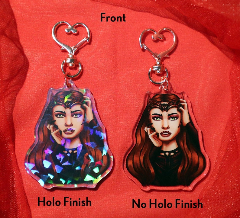 Scarlet Witch Wanda Maximoff Acrylic Keychain Charm Elizabeth Olsen ...