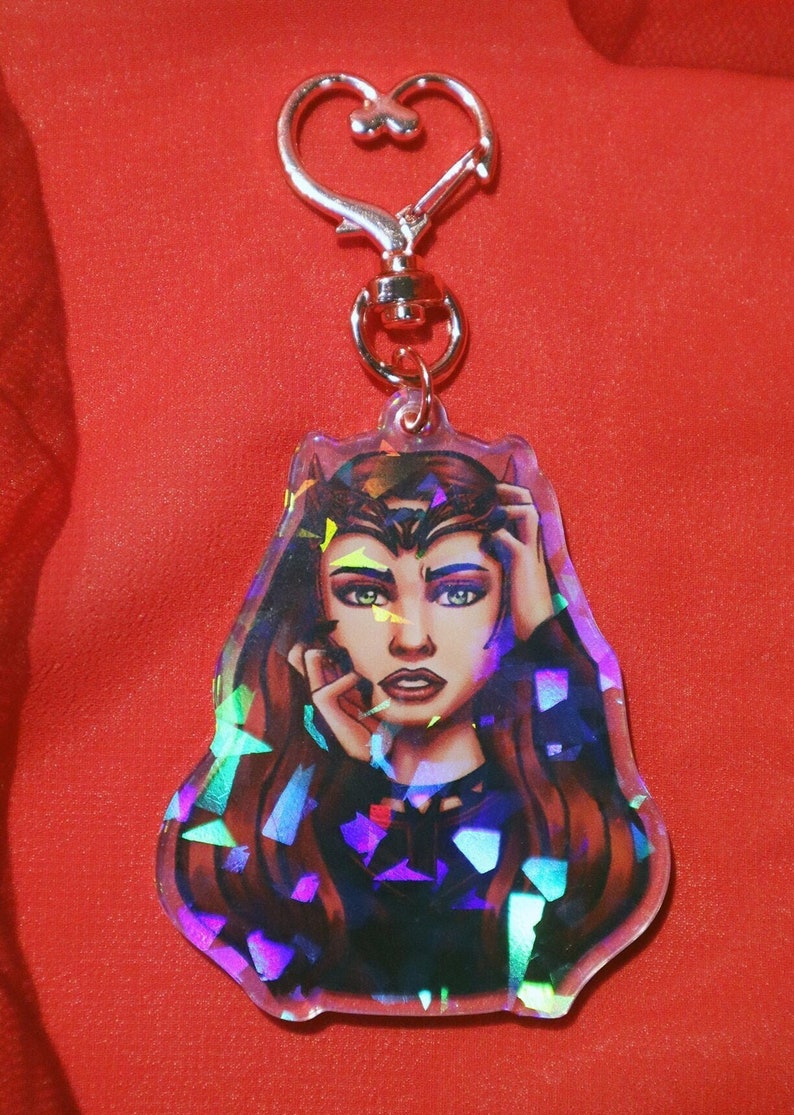 Scarlet Witch Wanda Maximoff Acrylic Keychain Charm Elizabeth Olsen ...