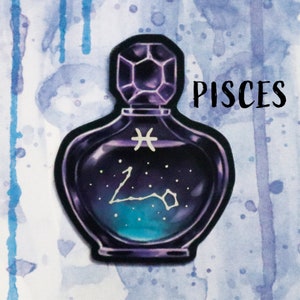 Zodiac Signs Star Sign Stickers Astrology Horoscope Birthstones Potion ...