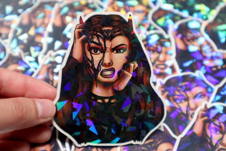 Scarlet Witch Wanda Maximoff Sticker Elizabeth Olsen Wandavision Marvel ...