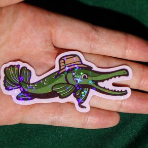 Green Fish Sticker Fishing Alligator Gar Ocean Sea Lake River Aquarium ...