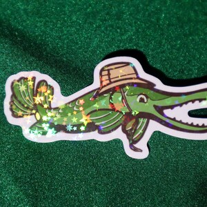 Green Fish Sticker Fishing Alligator Gar Ocean Sea Lake River Aquarium ...