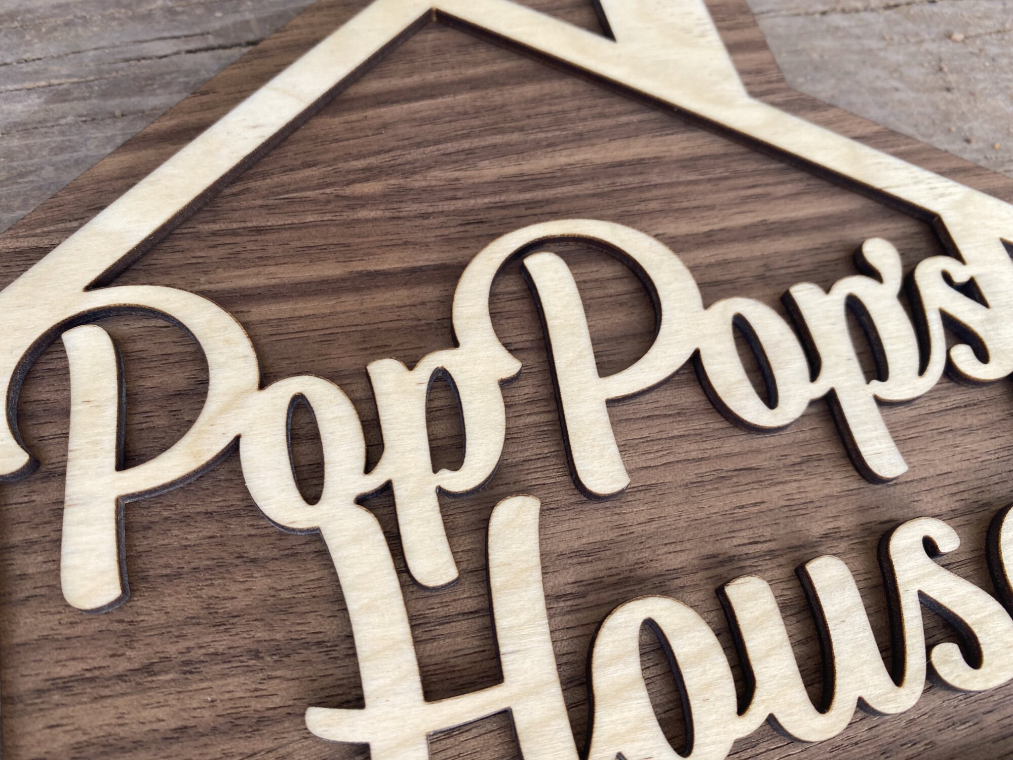 Poppop's House Sign for Your Poppop Fathers Day Gift - Etsy