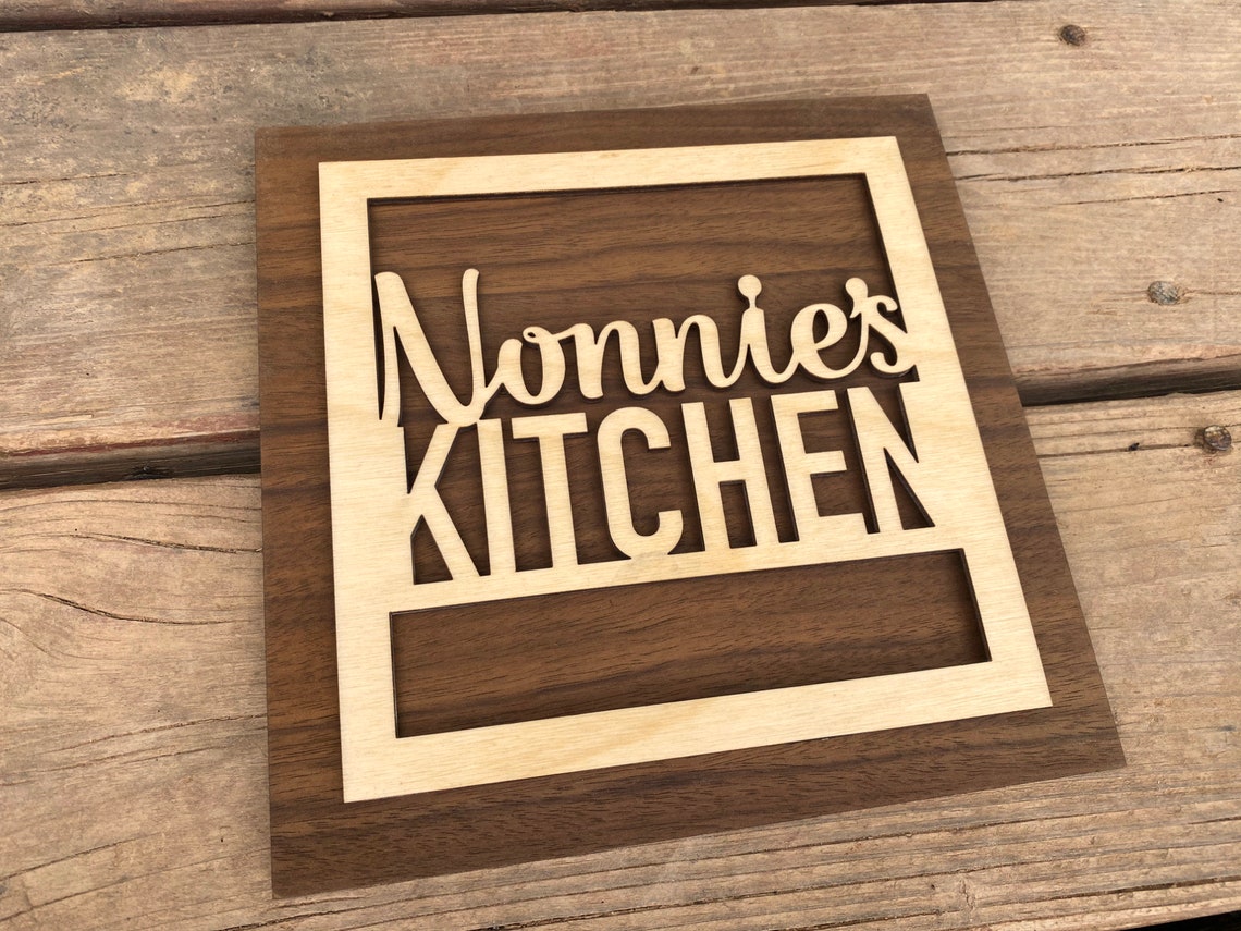 Nonnie's Kitchen Sign for Your Nonnie - Mothers Day Gift - Mother ...
