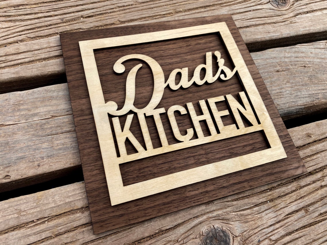 Dad's Kitchen Sign for Your Dad Fathers Day Gift - Etsy