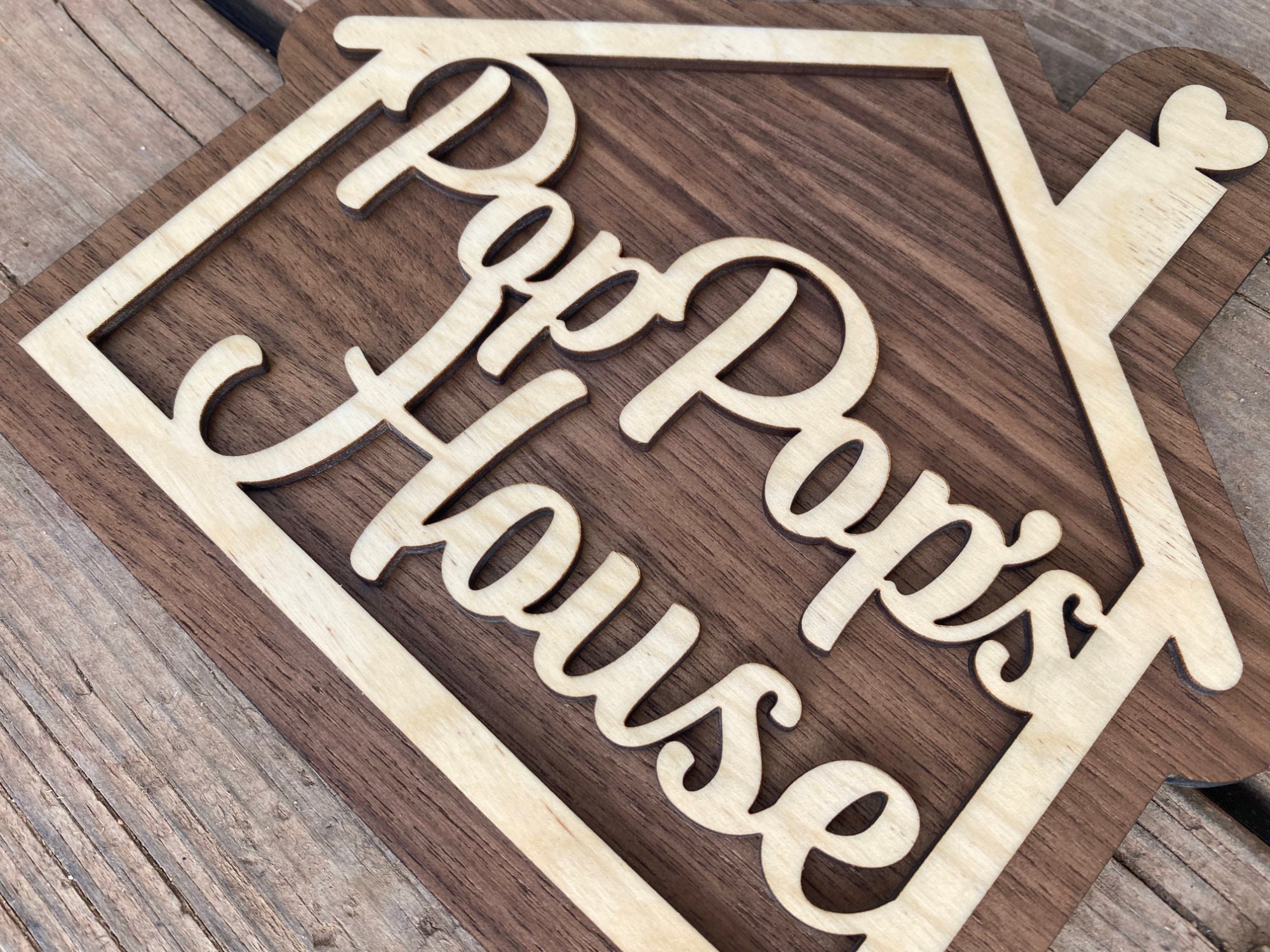 Poppop's House Sign for Your Poppop Fathers Day Gift - Etsy