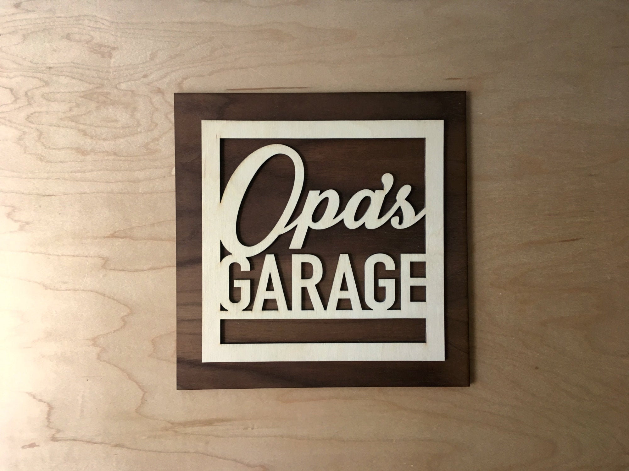 Opa's Garage Sign for Your Opa - Fathers Day Gift - Father Grandfather ...