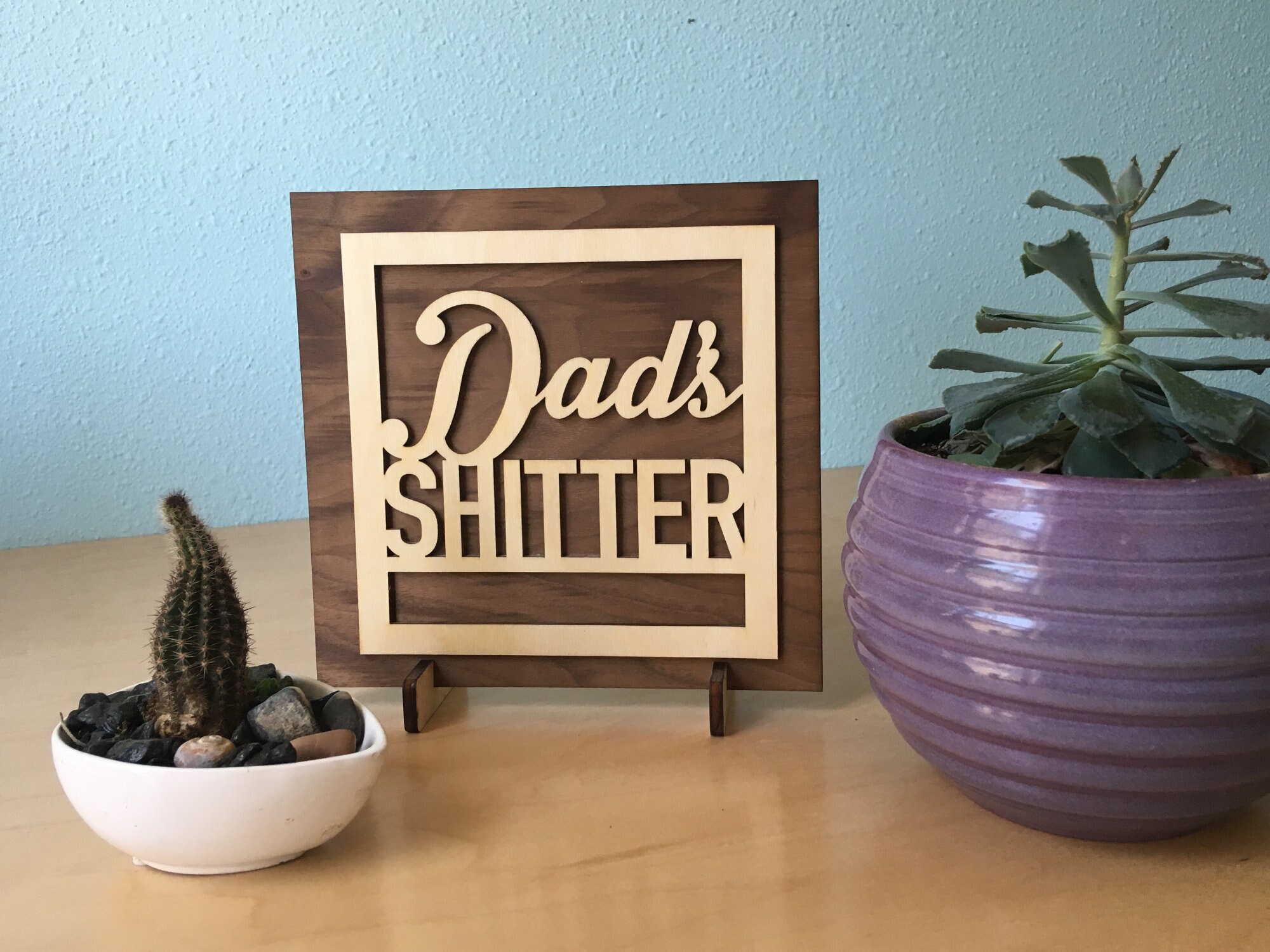 Dad's Bathroom Sign for Your Dad - Bathroom Humor - Fathers Day Gift ...
