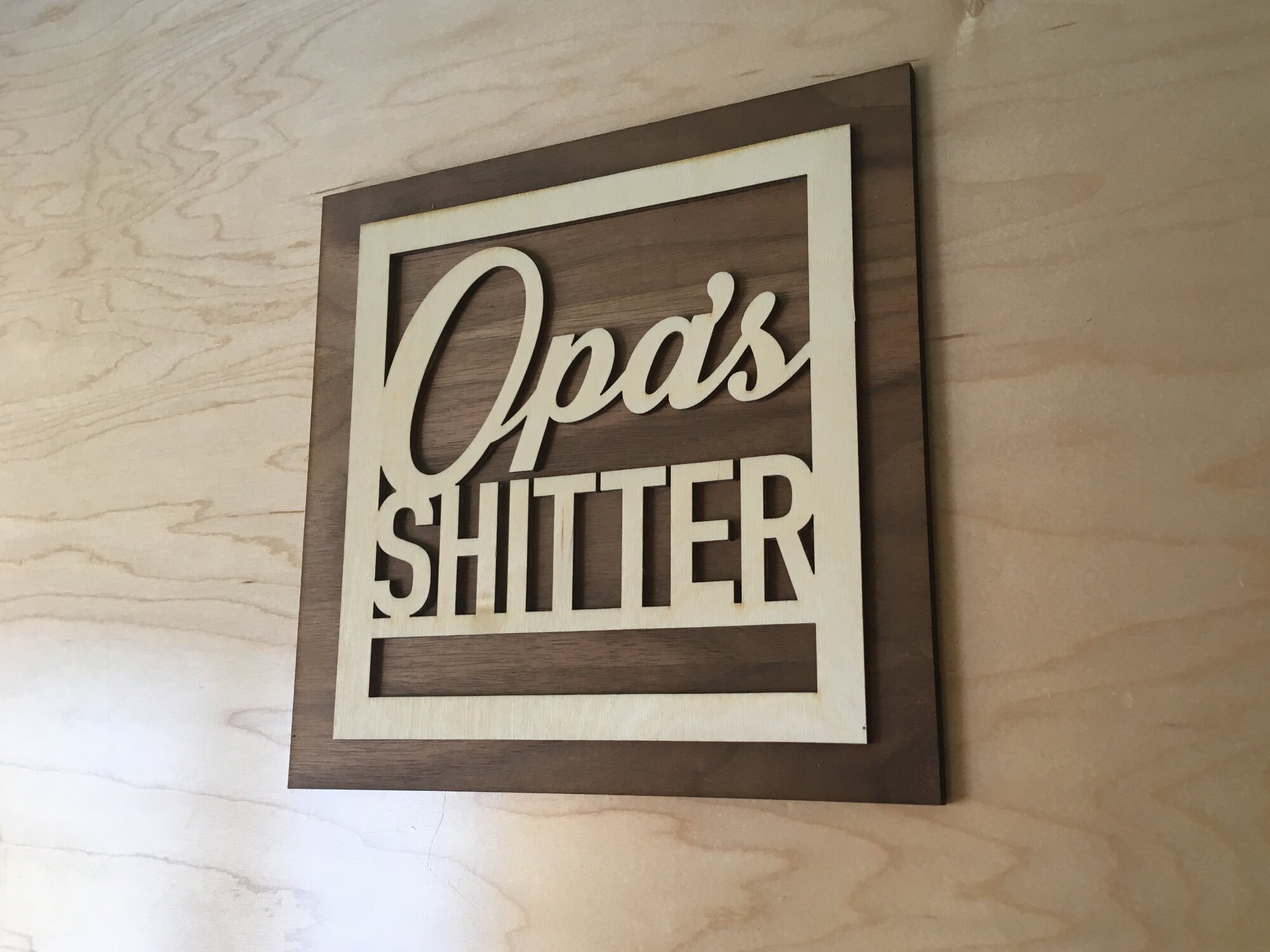 Opa's Bathroom Sign for Your Opa Bathroom Humor Fathers Day Gift Father ...