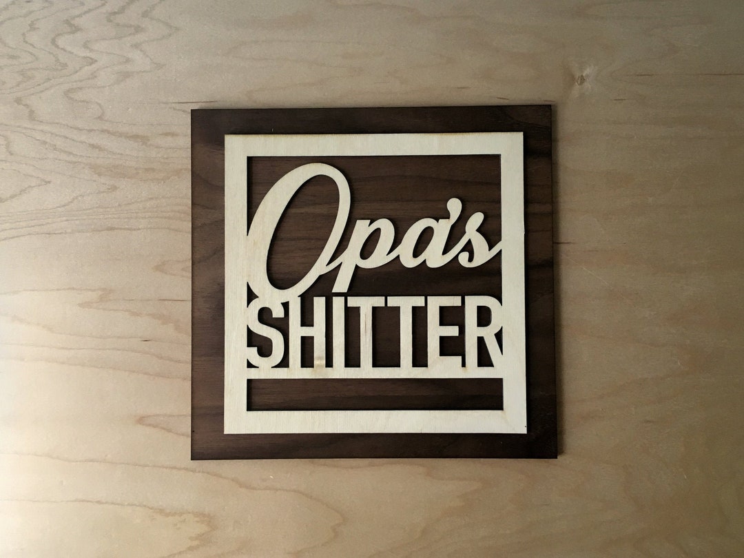 Opa's Bathroom Sign for Your Opa - Bathroom Humor - Fathers Day Gift ...