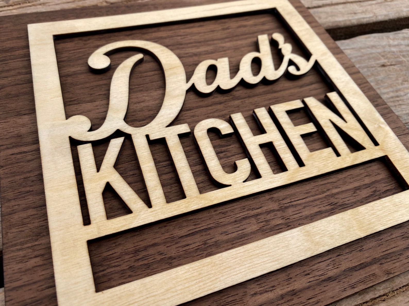 Dad's Kitchen Sign for Your Dad Fathers Day Gift - Etsy