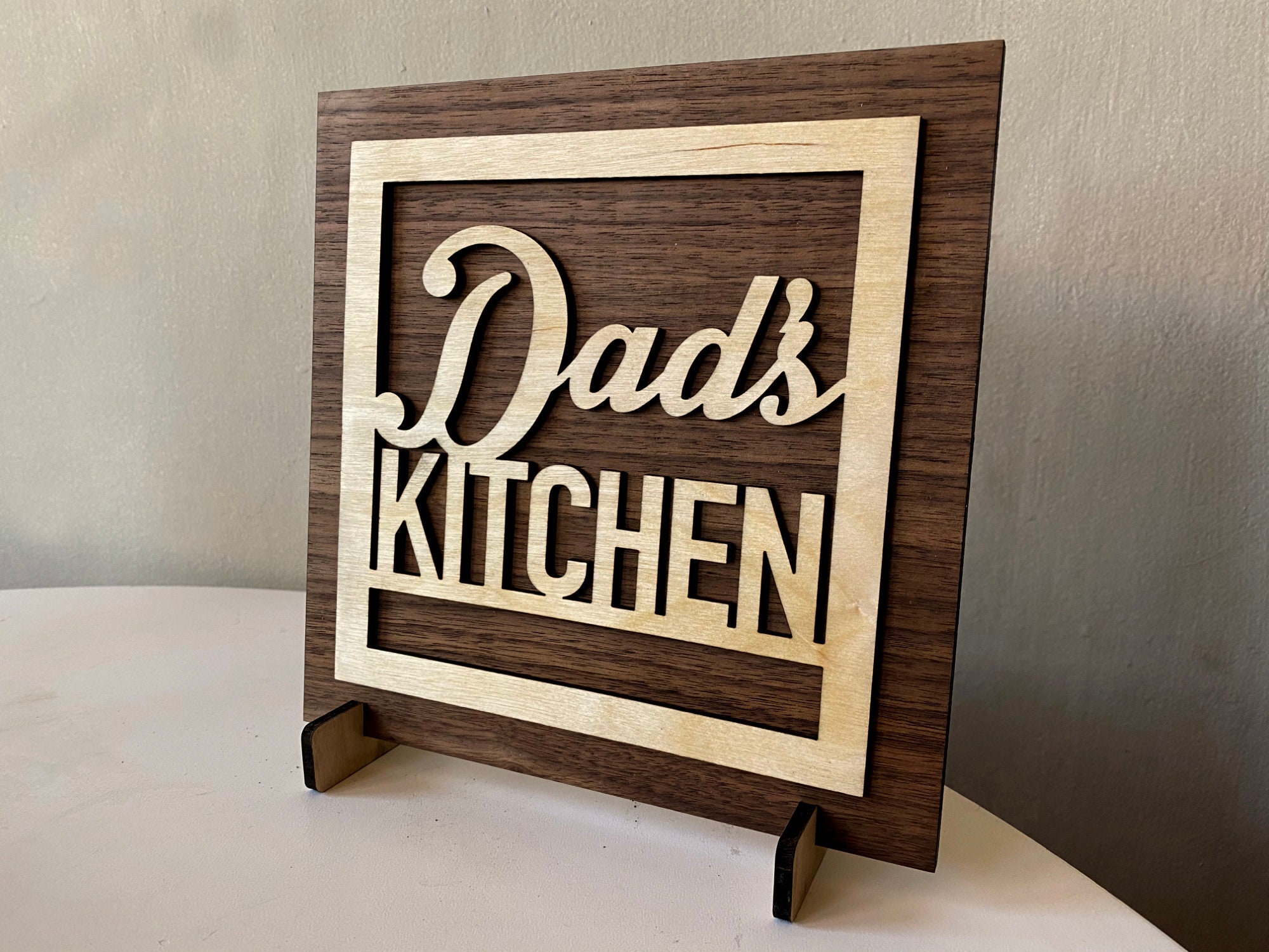 Dad's Kitchen Wood Sign - Fathers Day Gift - Etsy