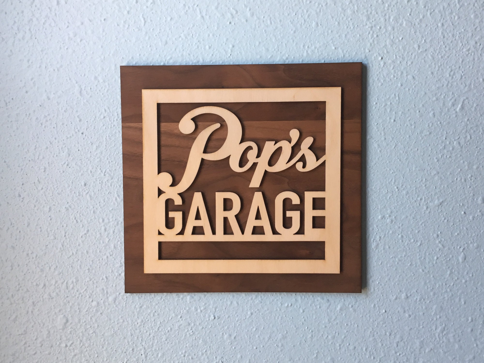 Pop's Garage Sign for Your Pop - Fathers Day Gift - Father Gift ...