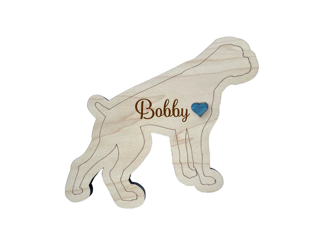 Boxer Dog Art Gifts, Cut Out Sign for Dog Lovers - Etsy