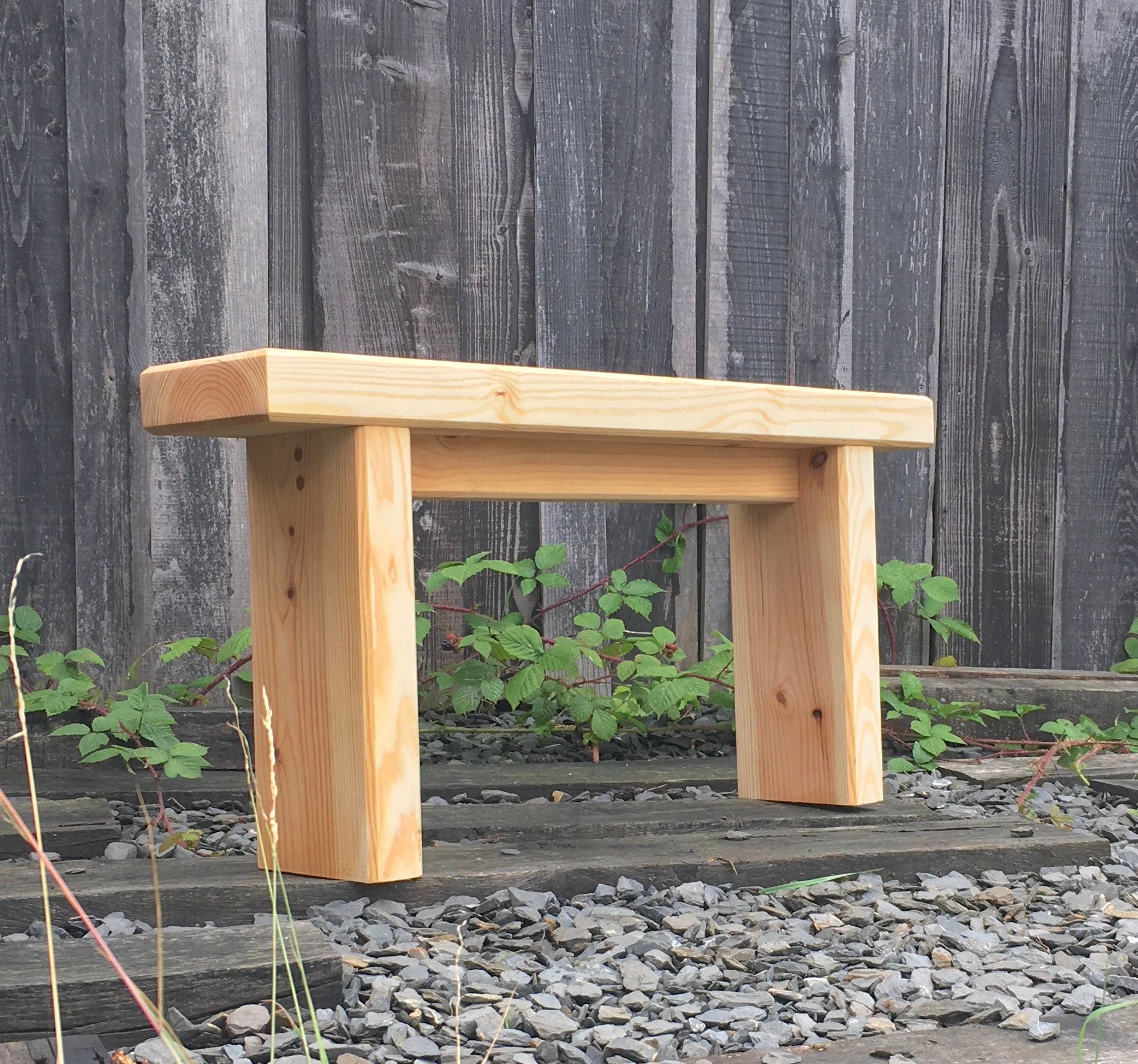 Bench Handcrafted From Local Redwood - Etsy UK