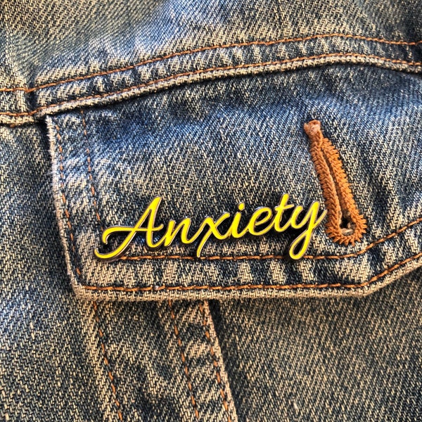 Anxiety Pin - Etsy