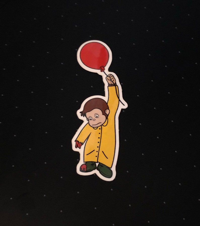 Curious Georgie 2.0 Mashup Sticker - Etsy