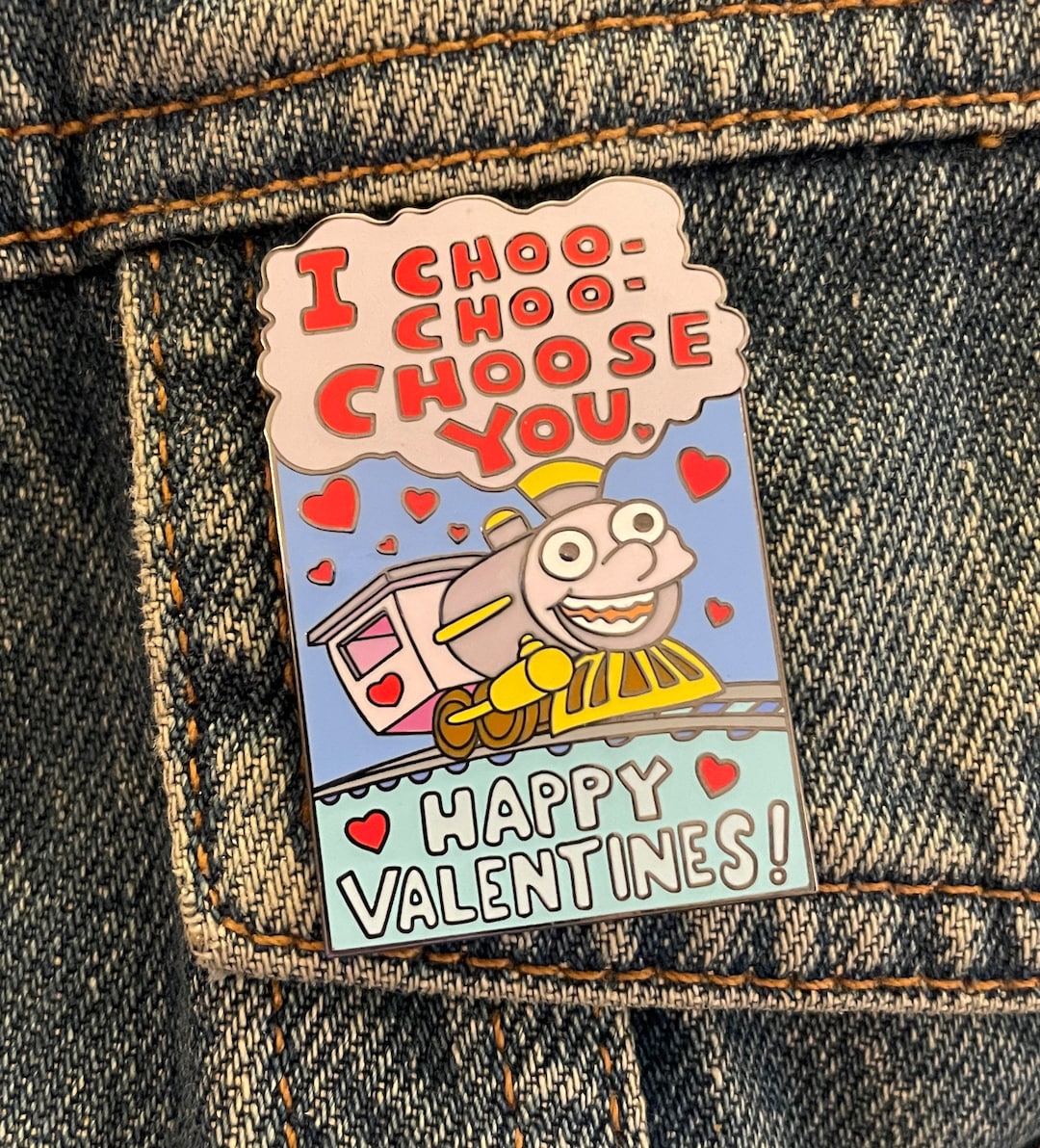 The Simpsons Inspired "i Choo Choo Choose You" Valentines Enamel Pin - Etsy