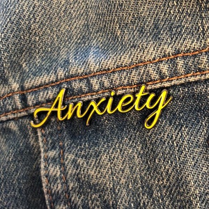 Anxiety Soft Enamel Pin - Etsy