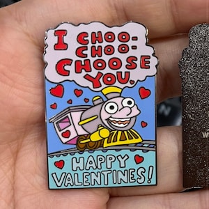 The Simpsons Inspired "i Choo Choo Choose You" Valentines Enamel Pin - Etsy